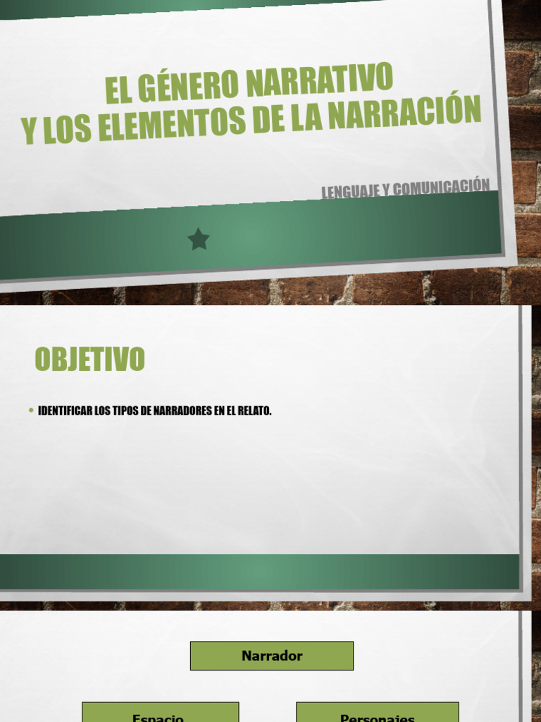 Elementos del Género Narrativo | PDF | Narración
