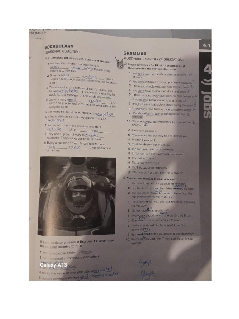 Workbook Unit 4 | PDF