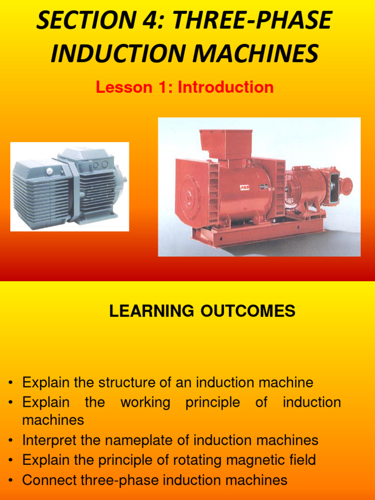 SECTION 4-Lesson 1-THREE-PHASE INDUCTION MACHINES | Download Free PDF | Electric Motor ...
