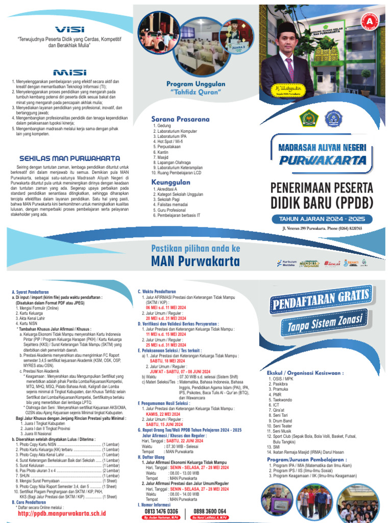 PPDB MAN Purwakarta 2024-2025 | PDF
