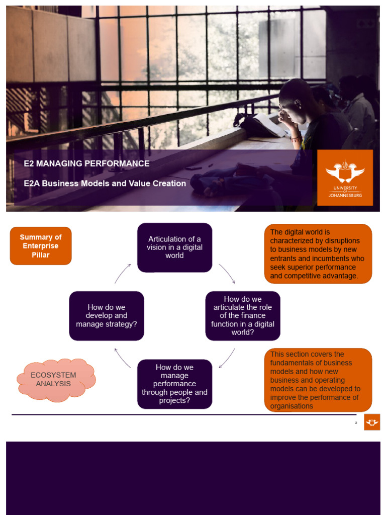 E2A Business Models and Value Creation | PDF | Business Model | Market (Economics)