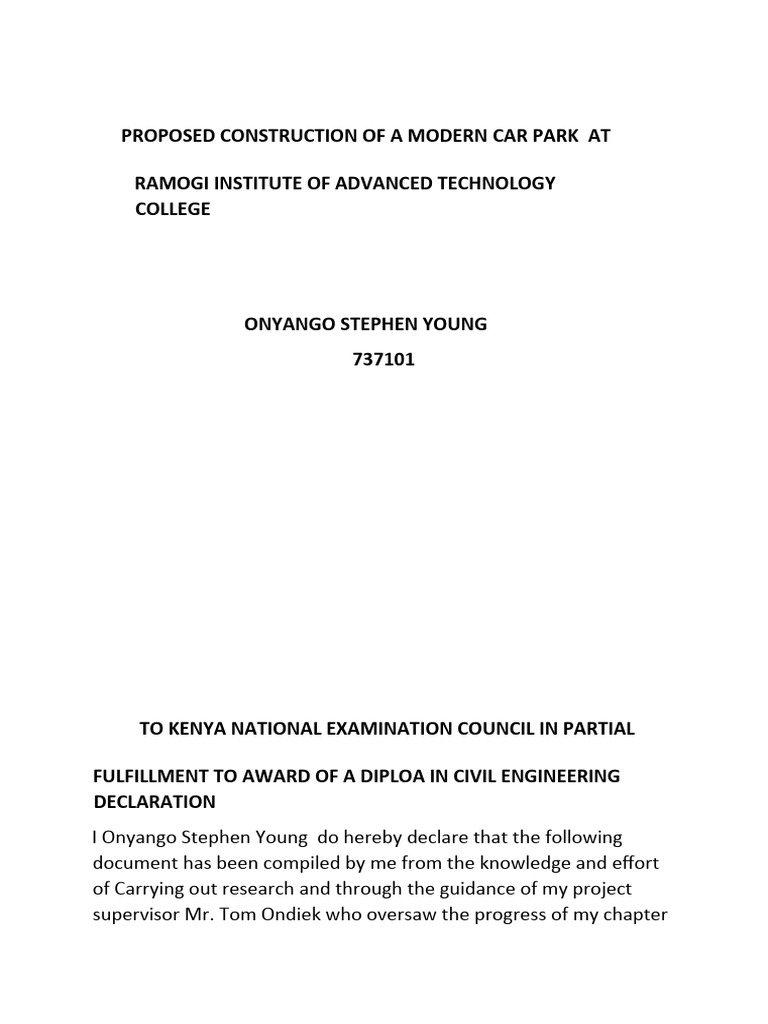 Onyango Stephen Young Abstract | PDF