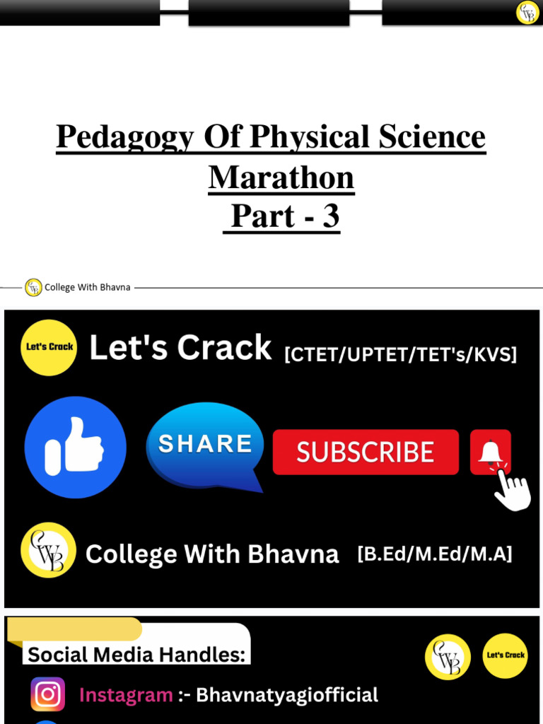 Physical Science Marathon - 3 | PDF