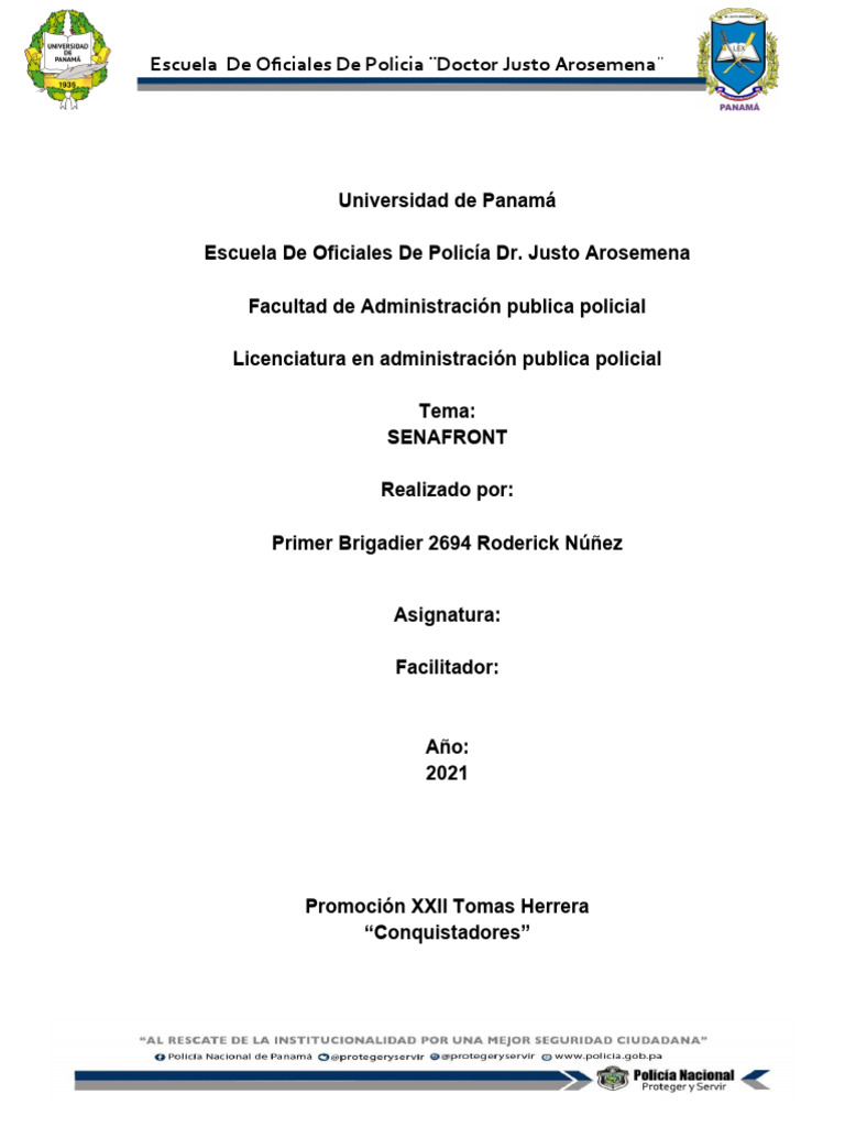 Senafront 1 | PDF