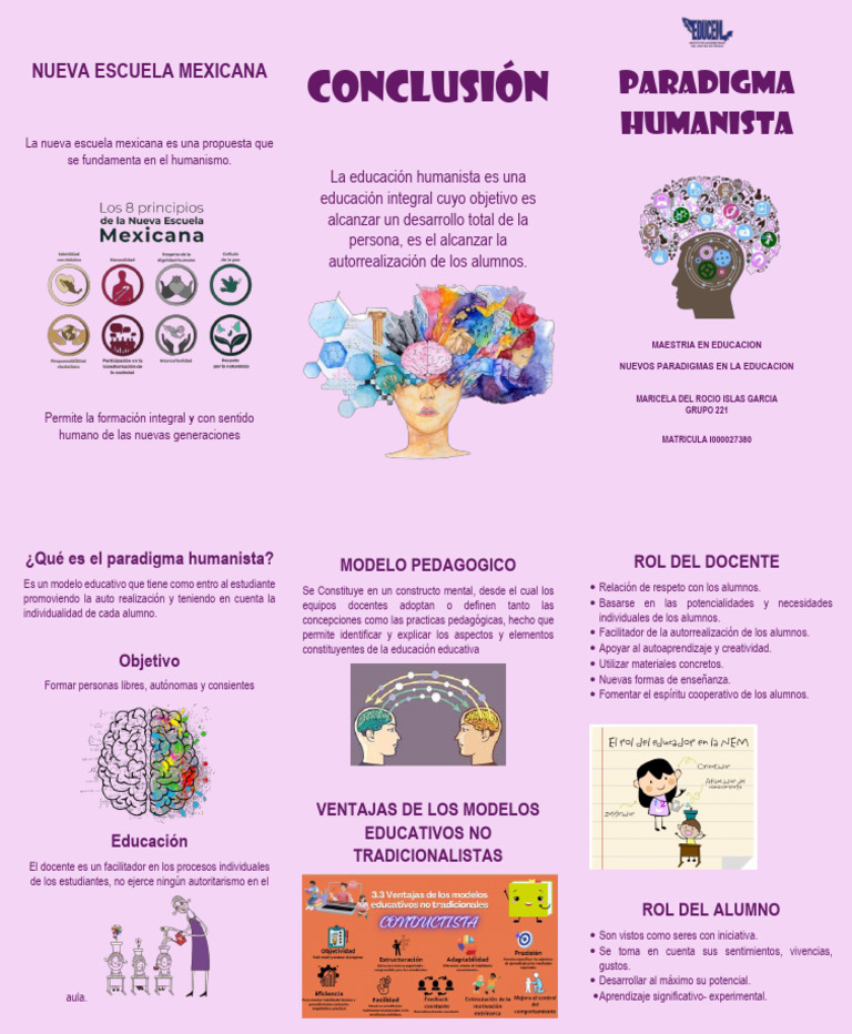 Edu221 U3 Triptico Rocioislas | PDF | Enseñando | Maestros