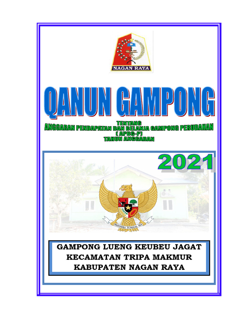 Sampul Qanun APBG-P | PDF