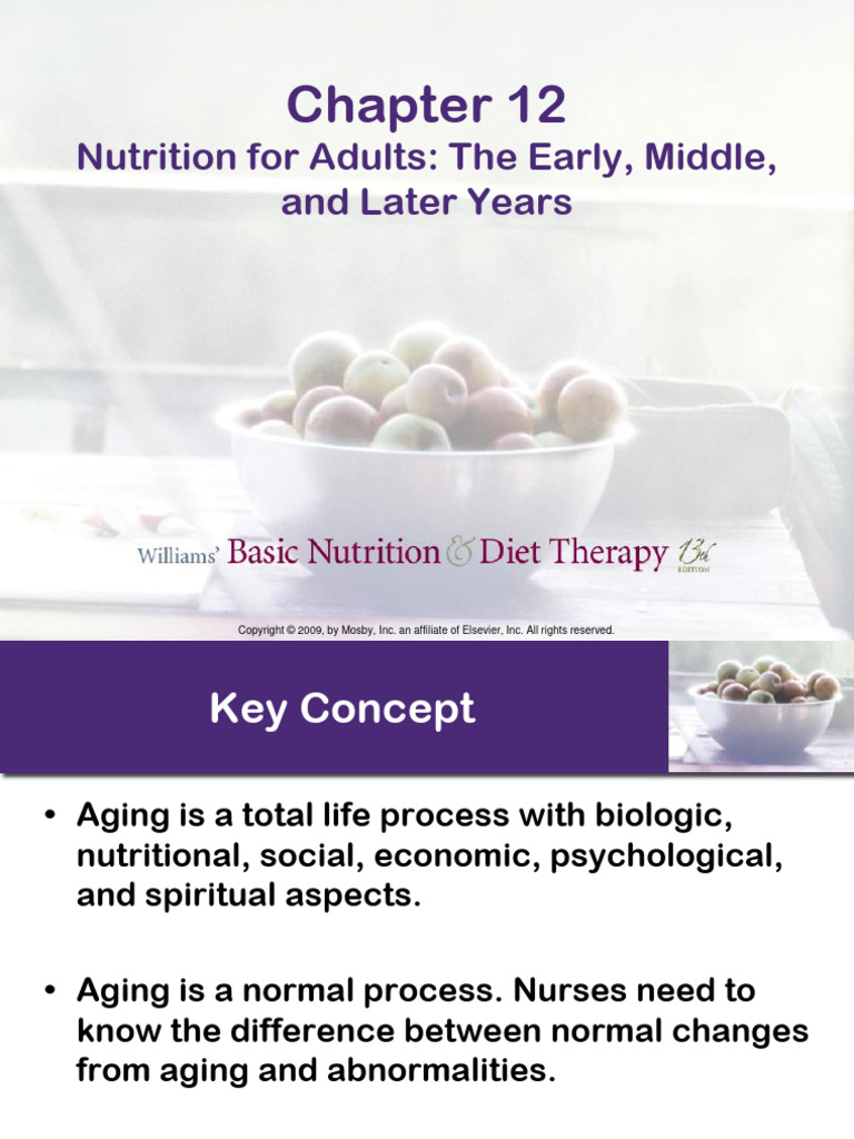 OD Chapter 12 Nutrition For Adults The Early, Middle, and Later Years ...