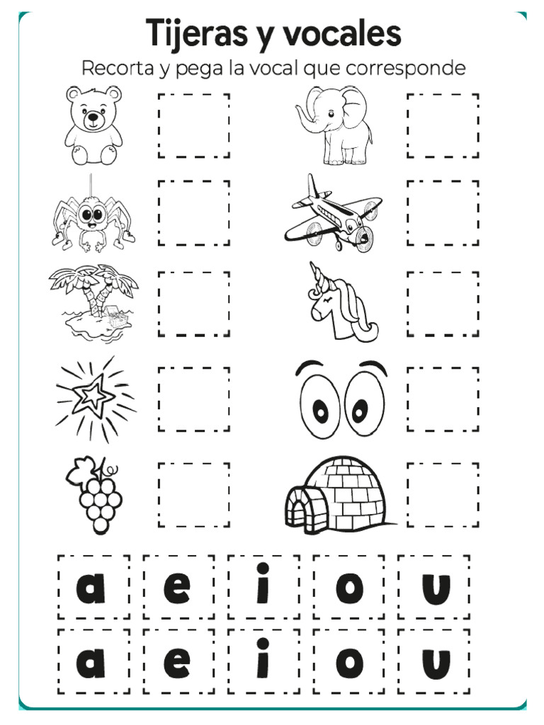 Tarea de Las Vocales | PDF