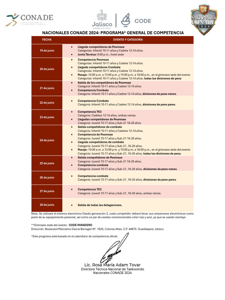 PROGRAMA GENERAL | PDF