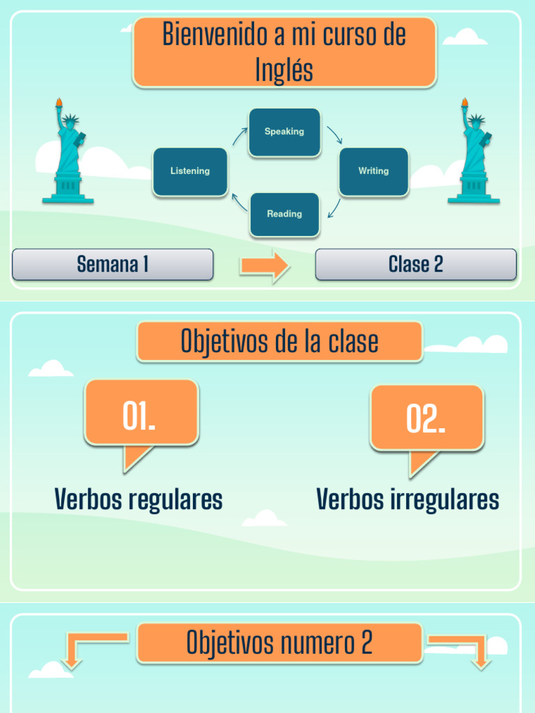 Mes 2 Semana 1 Clase 2 Verbos Regulares | PDF | Verbo | Mecánica del ...