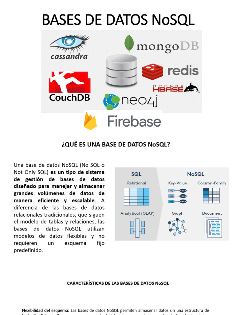 Bases de Datos Nosql | PDF | No Sql | Bases de datos