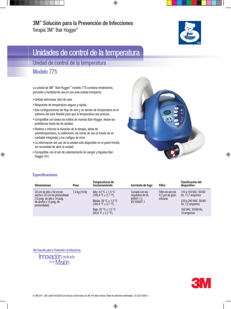Equipo Bair Hugger Cód.775 | PDF