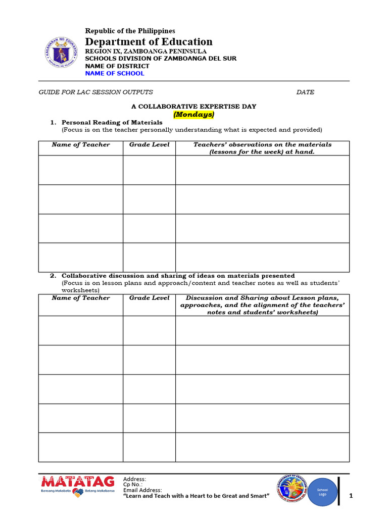 Mondays Colab Expts Template | PDF | Lesson Plan | Education Theory