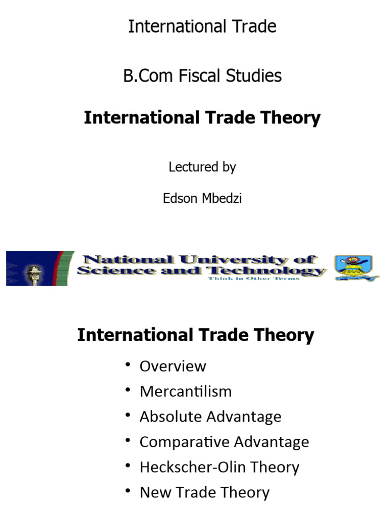International Trade Theory | PDF | Production Function | Business Process