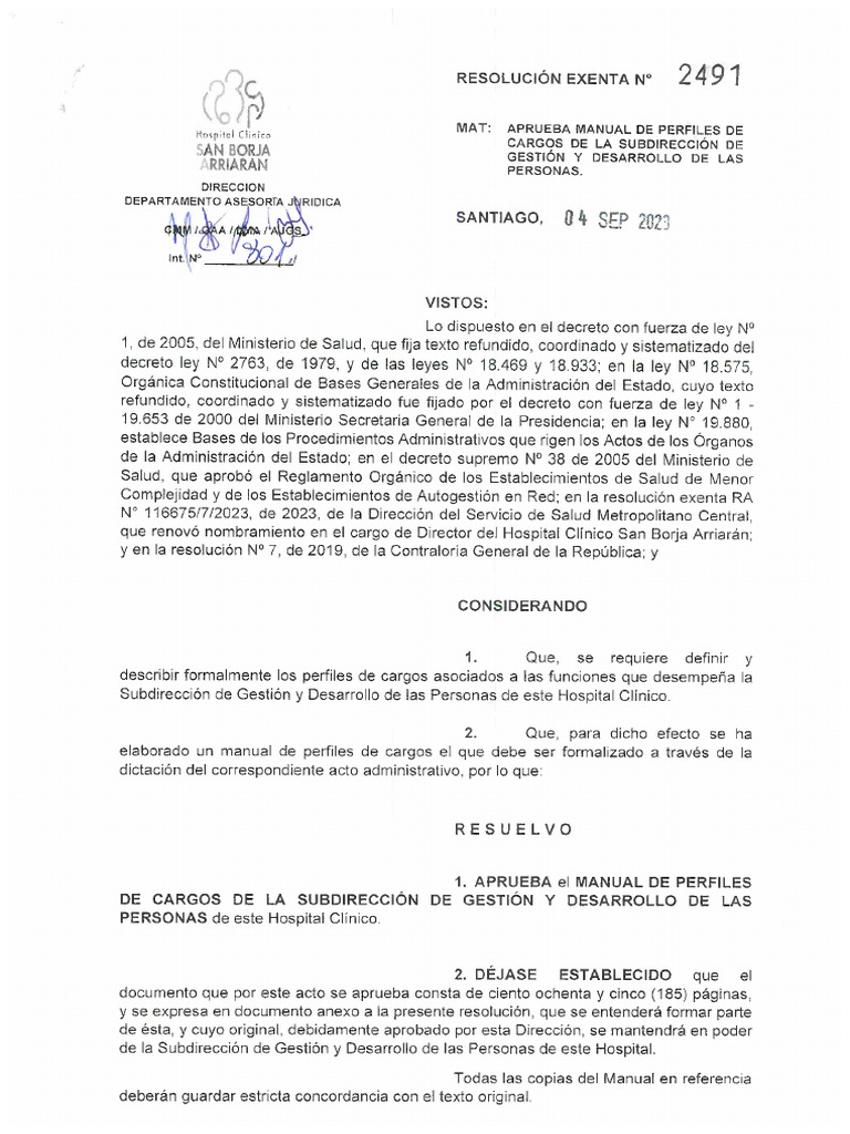 EX 2491 - 23 Perfiles SDGP | PDF