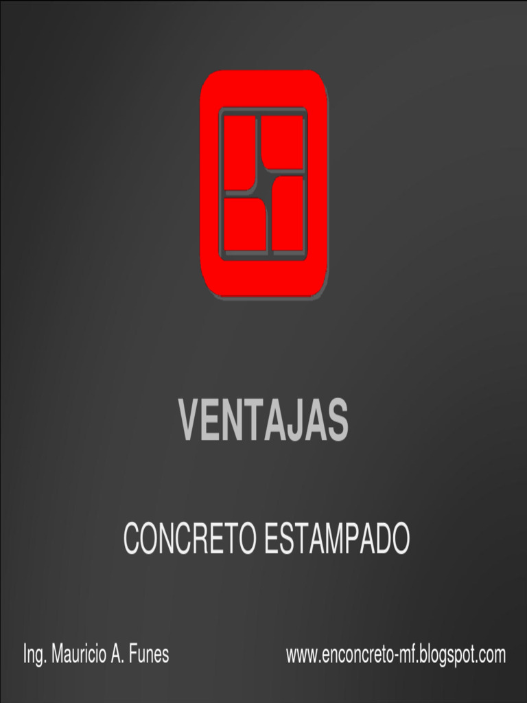 Concreto Estampado Pdf Hormigón Albañilería