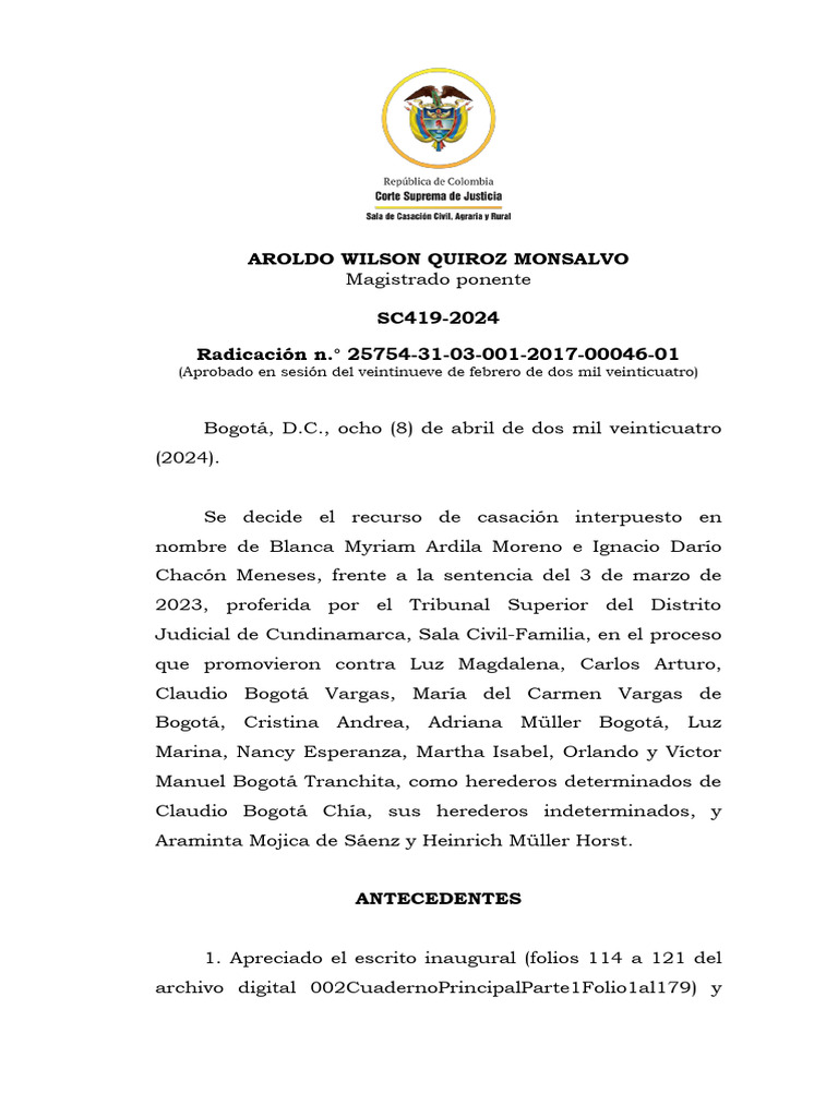 Sent-SC-4192024 (25754310300120170004601) - 24 | PDF | Posesión (Ley ...