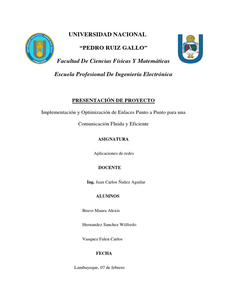 Proyec Redes | PDF | Ingeniería de confiabilidad | Telecomunicaciones