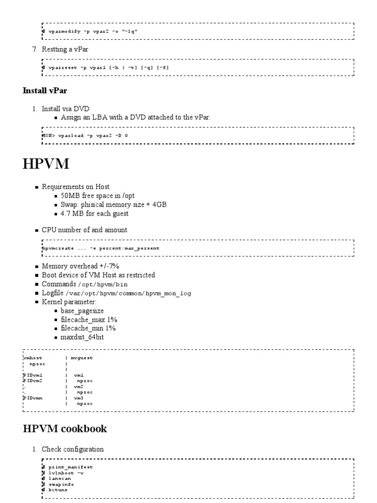HPVM Cook Book | PDF | Virtual Machine | Booting