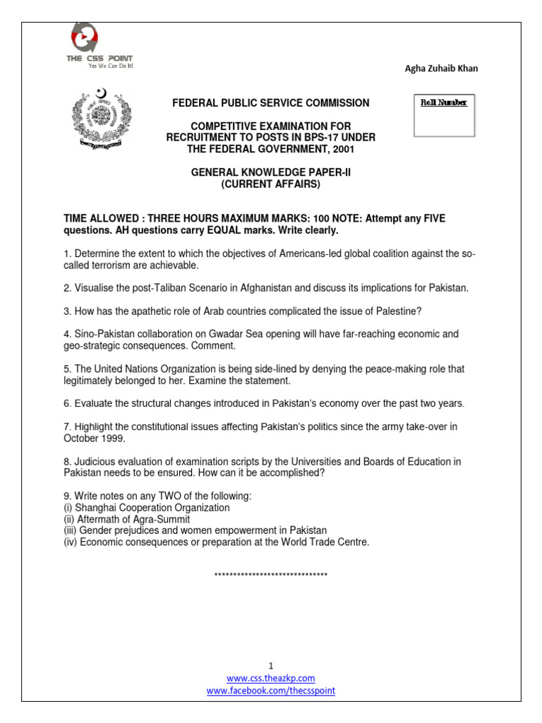 Current Affairs | PDF | Pakistan | United Nations