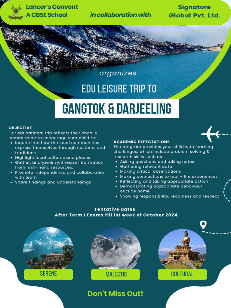 2024 25 Lancer Gangtok & Darjeeling | PDF