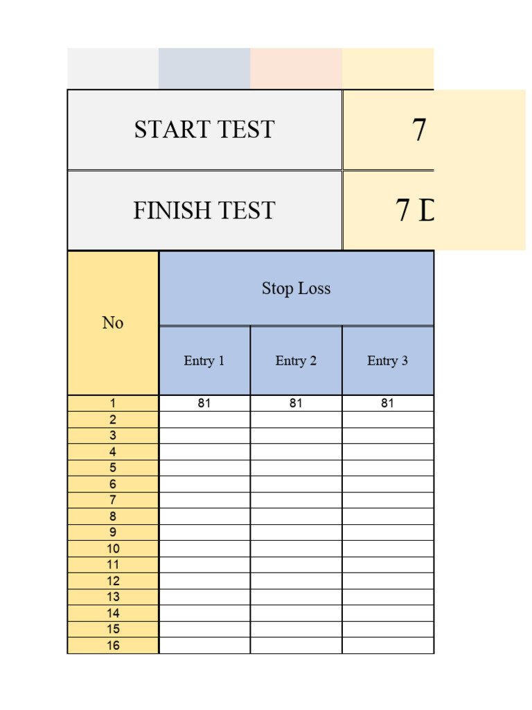 Rencana Form Backtest Utama Sample | PDF