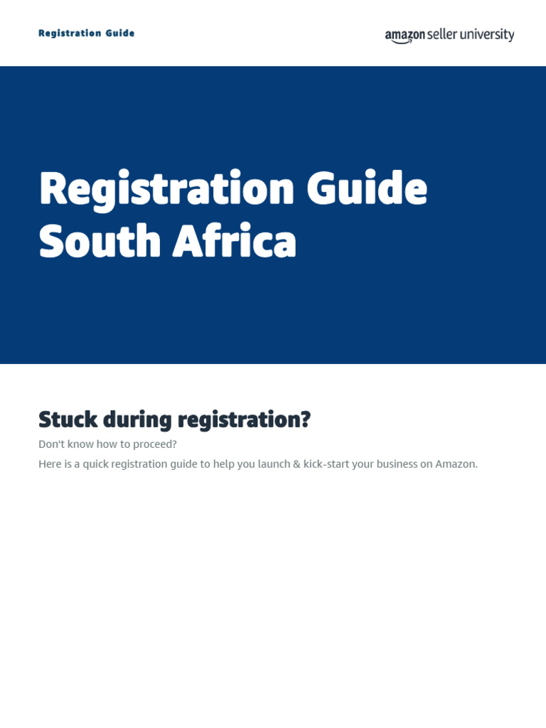 South Africa Registration Guide v2 | PDF | Credit Card | Computing