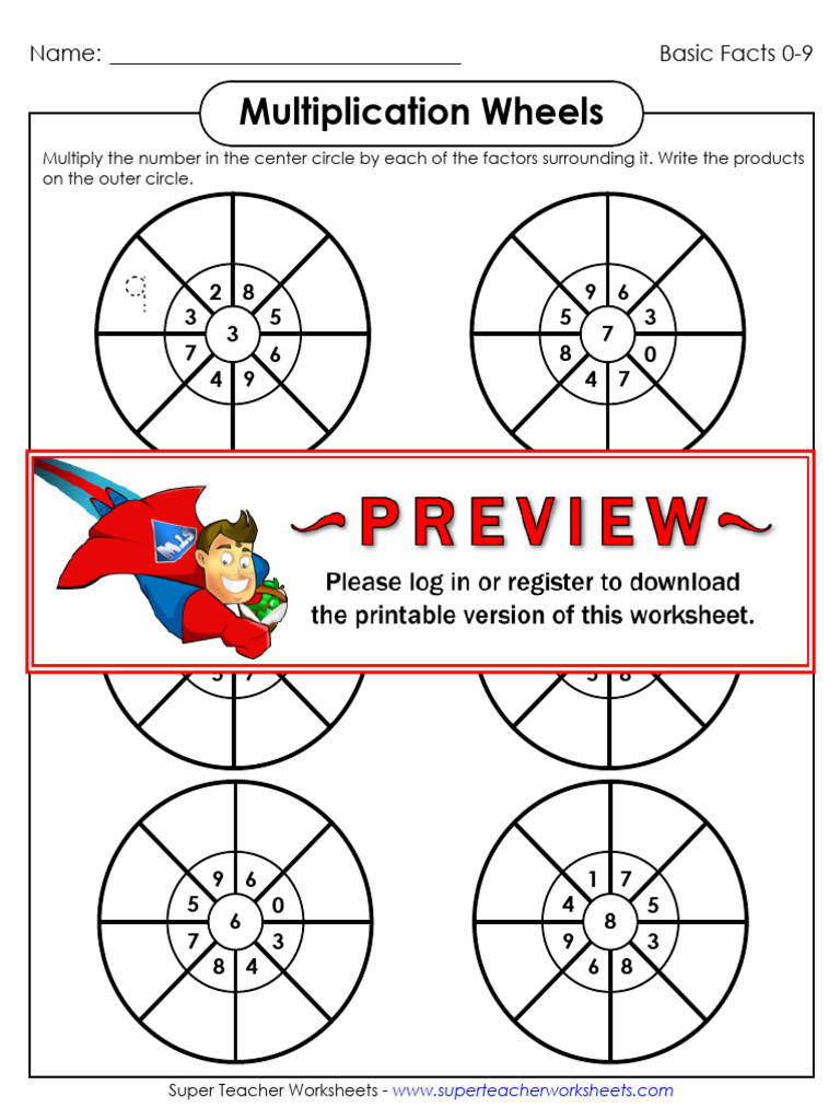 Circle Multiplication | PDF | Multiplication | Mathematics