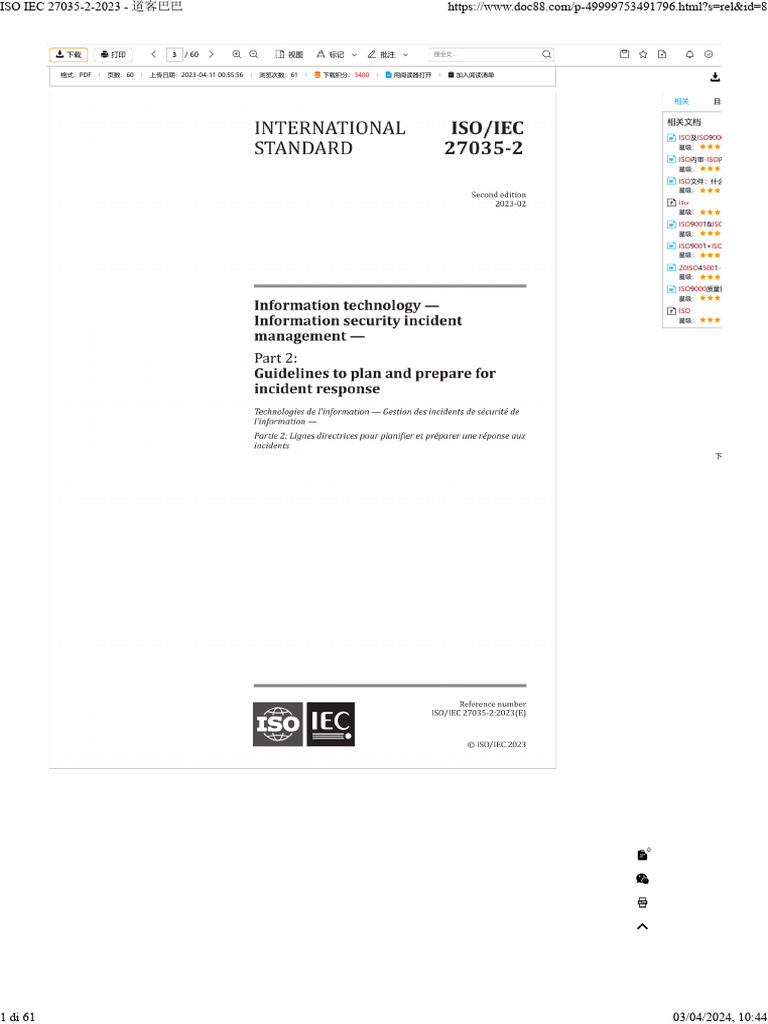 Iso 27035-2-2023 | PDF