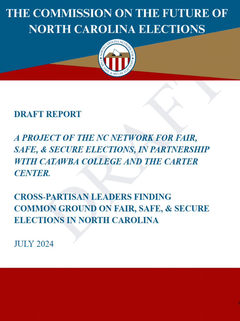 The Commission On The Future of North Carolina Elections | PDF ... The Commission On The Future of North Carolina Elections | PDF ...