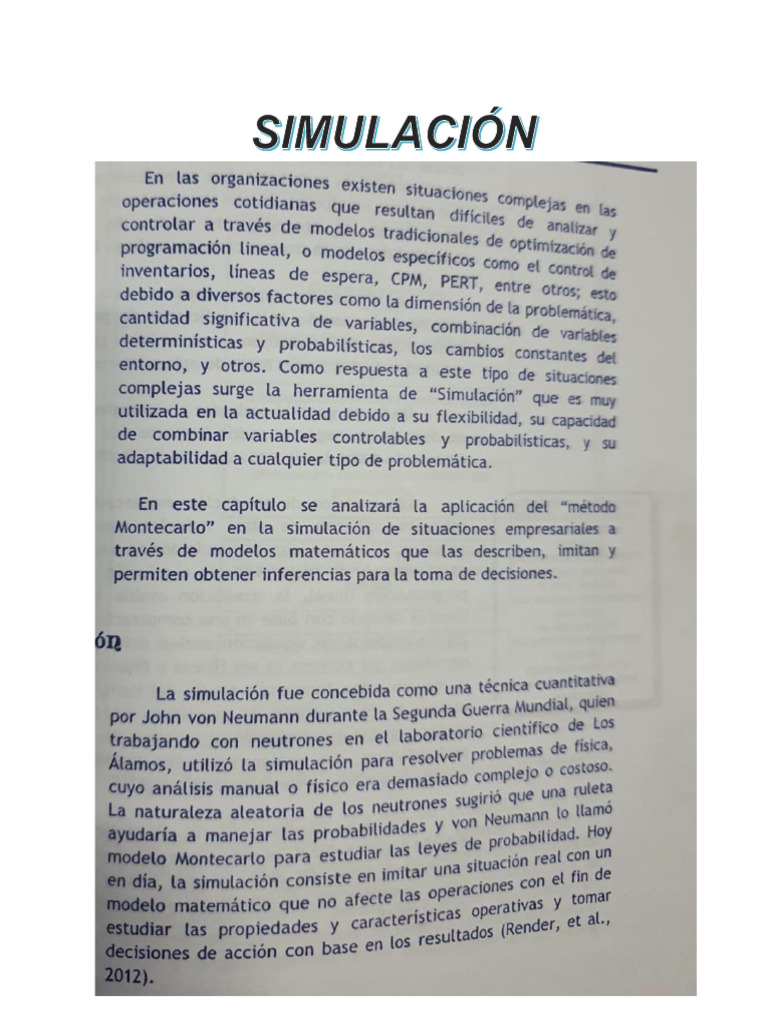 Documento Simulación | PDF