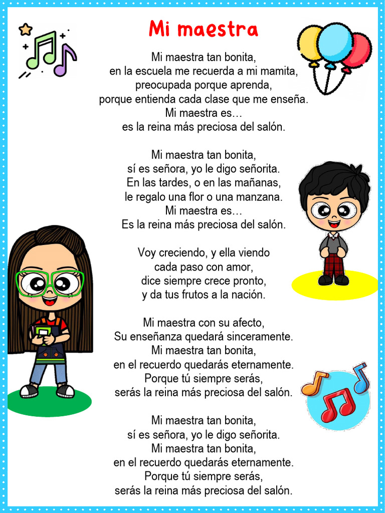 F. Mi Maestra Canción | PDF