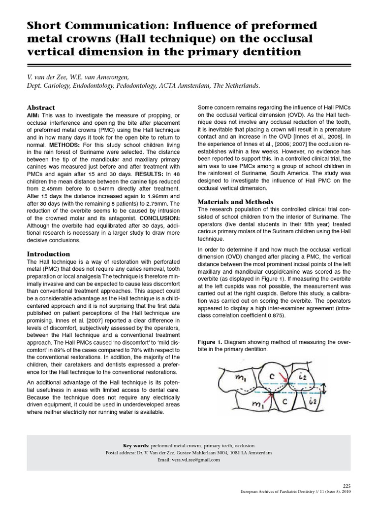 hall technique | PDF | Tooth | Mouth