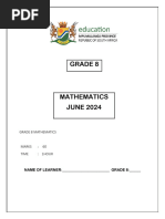 Grade 4 Mathematics Project Term 3 2024 - 051352 | PDF | Elementary ...