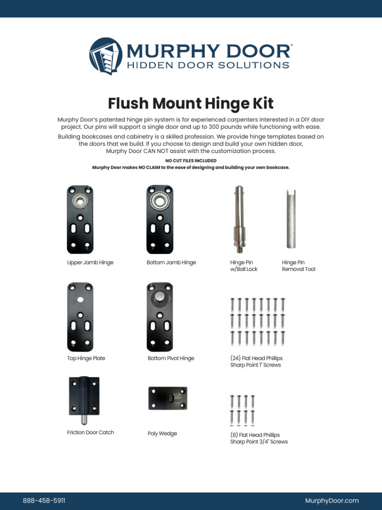 Hardware Instructions 4 13 | PDF | Door | Screw