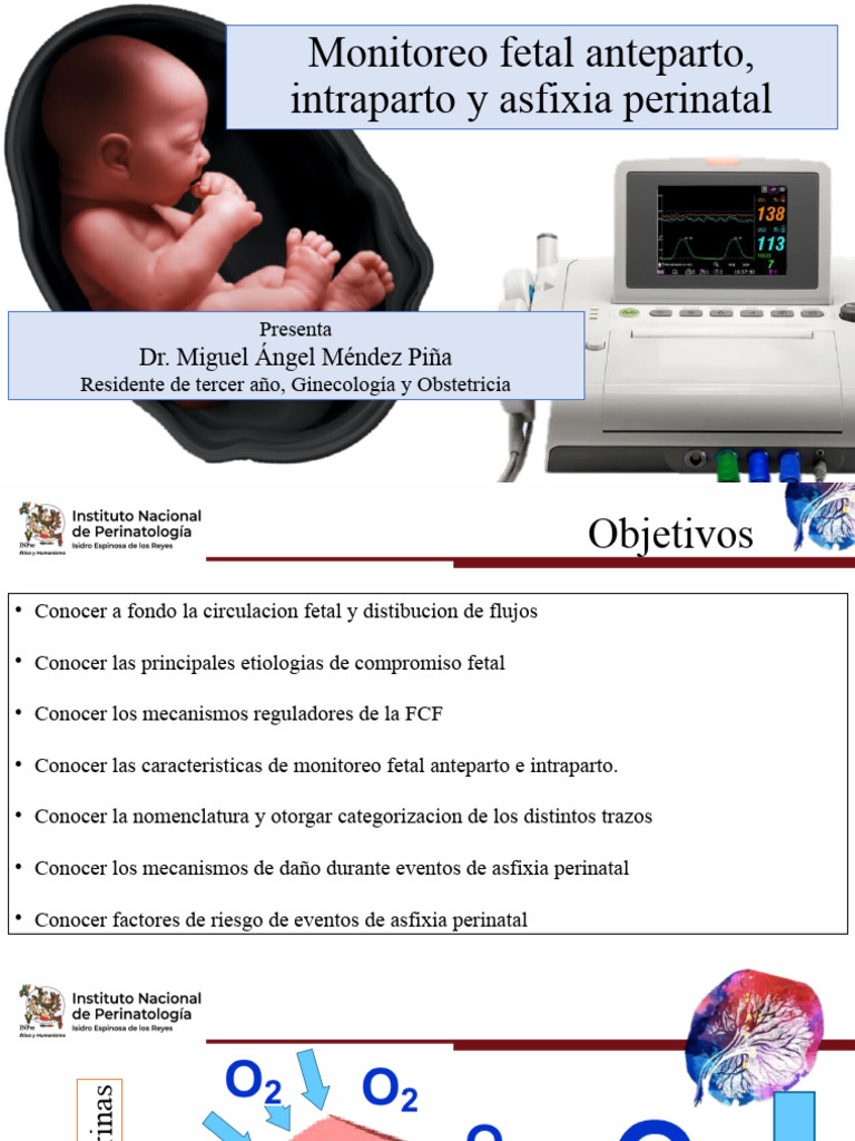 Monitoreo Fetal Anteintraparto y Asfixia Perinatal - Reparado | PDF ...
