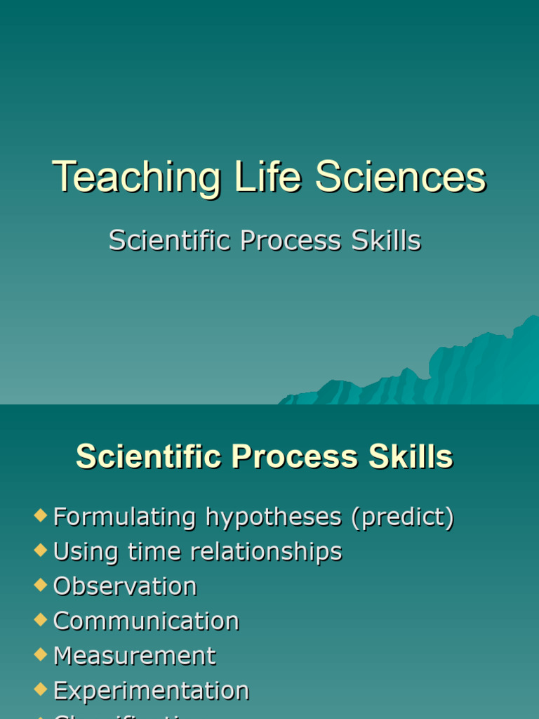 Scientific Process Skills | PDF | Hypothesis | Learning