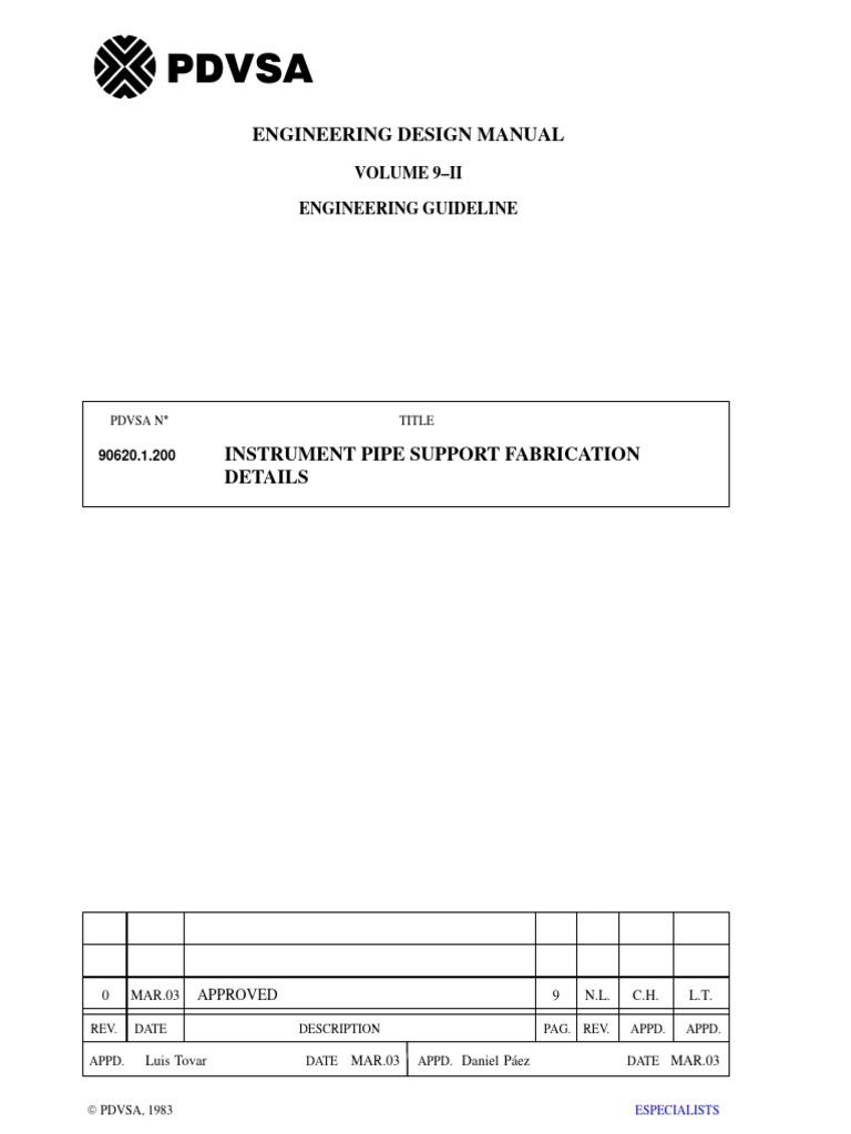 Instrument Pipe Support Guidelines | PDF | Pipe (Fluid Conveyance) | Steel