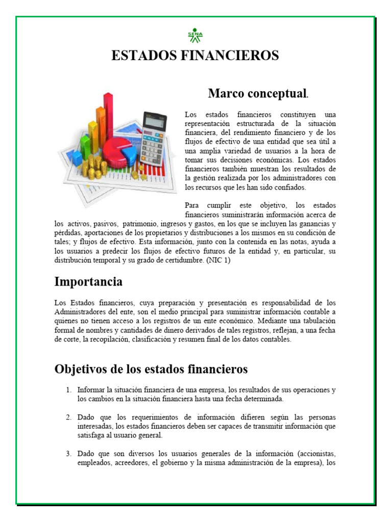 Ma - Estados Financieros - Basico | PDF | Estado financiero | Contabilidad