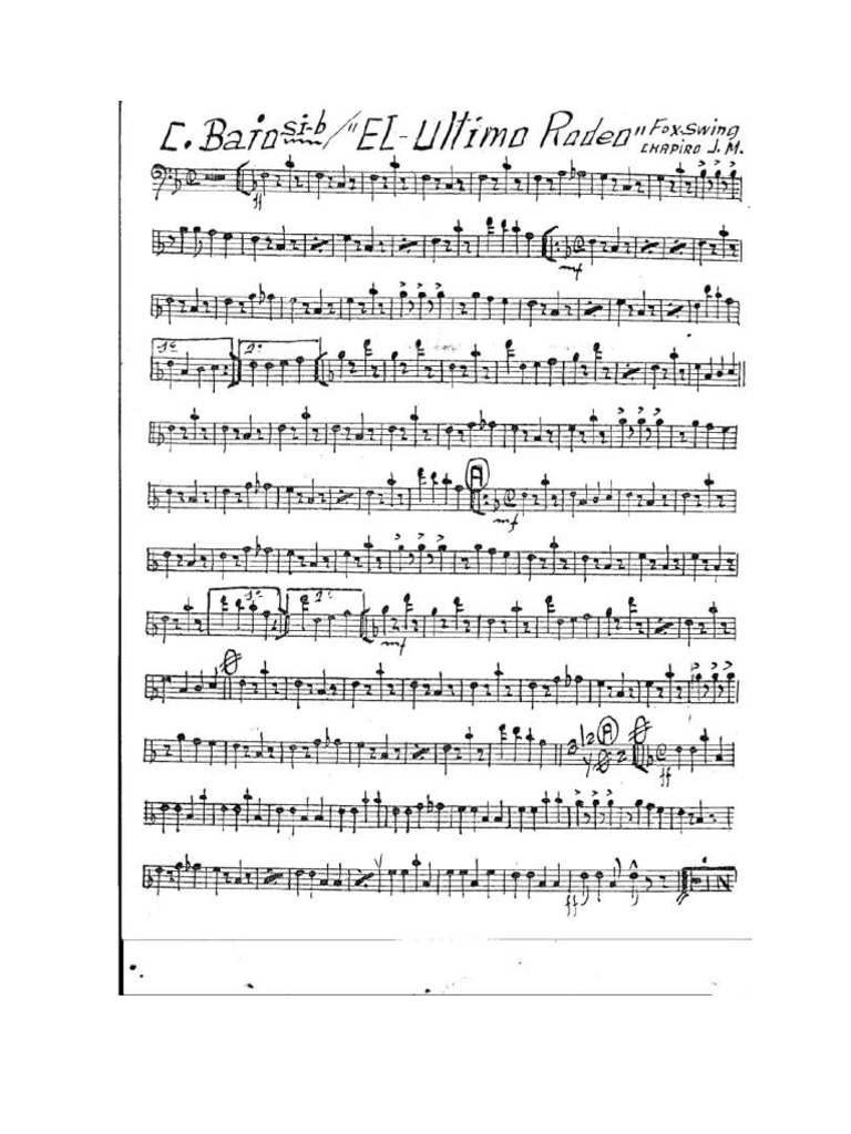 El Ultimo Rodeo - Con Banda | PDF