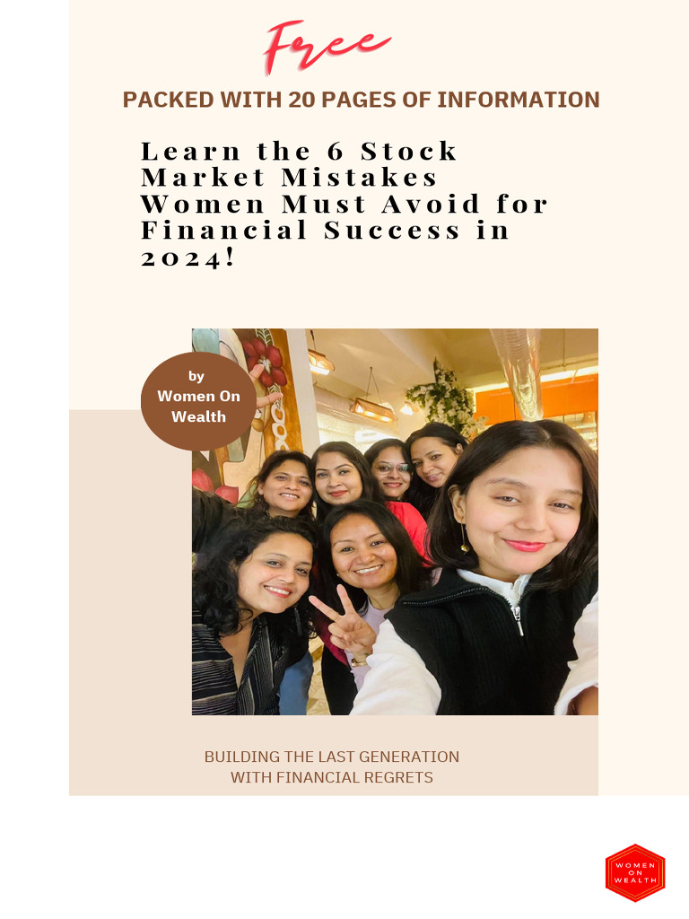 Learn The 6 Stock Market Mistakes Women Must Avoid For Financial Success in 2024 | PDF ...