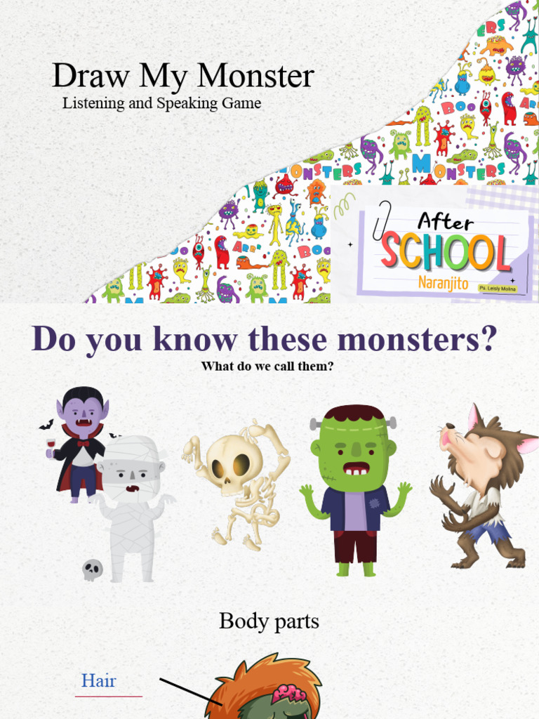 Draw My Monster Keynote | PDF | Language Arts & Discipline