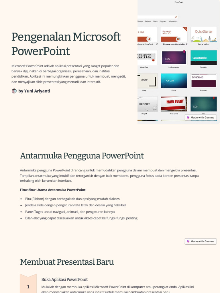 Pengenalan Microsoft PowerPoint | PDF