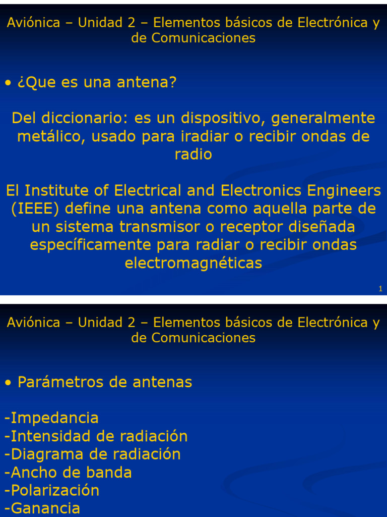 Unidad 2 Antenas y Modulacion | PDF | Antena (Radio) | Modulación