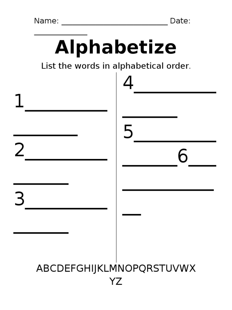 Alphabetization - Community Helpers | PDF