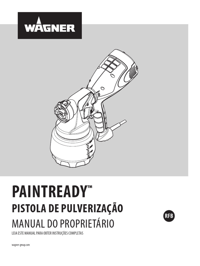 Manual Pistola de Pintura Wagner W550 | PDF | Válvula | Tinta
