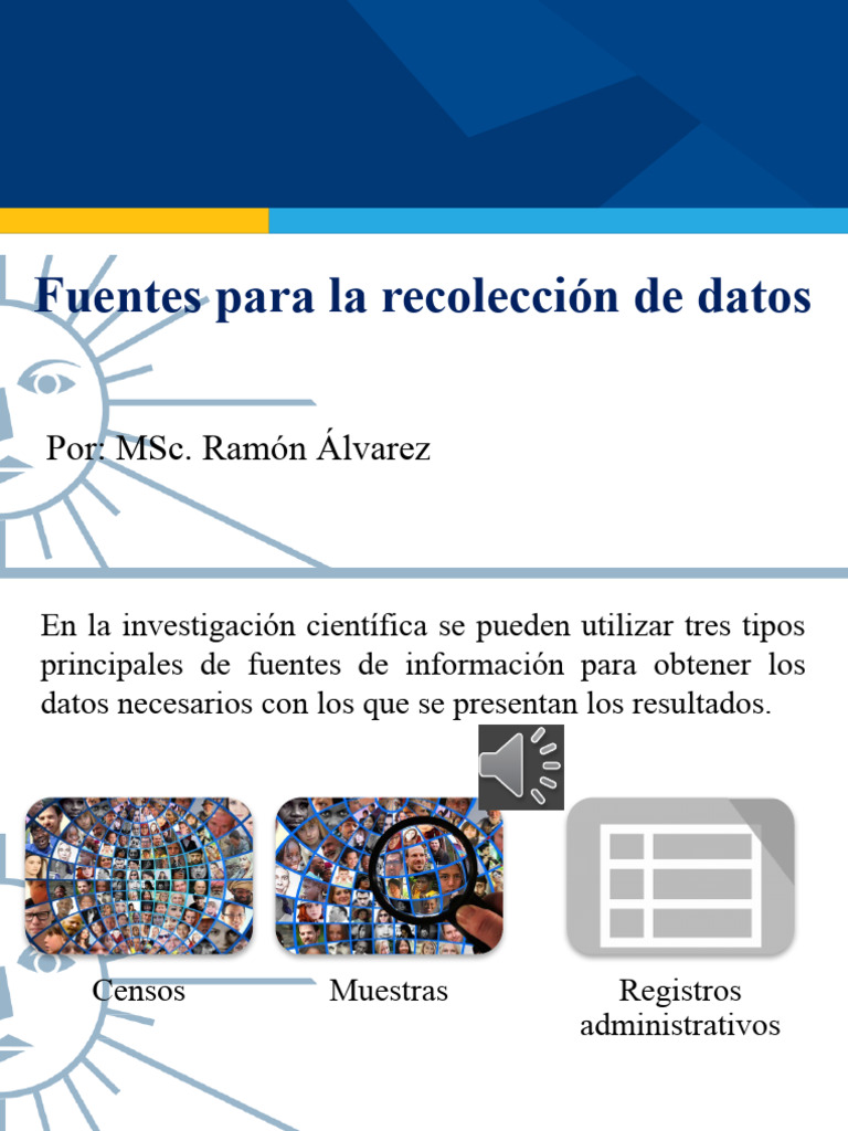 7. Fuentes Para La Recolección de Datos | PDF | Muestreo (Estadísticas ...
