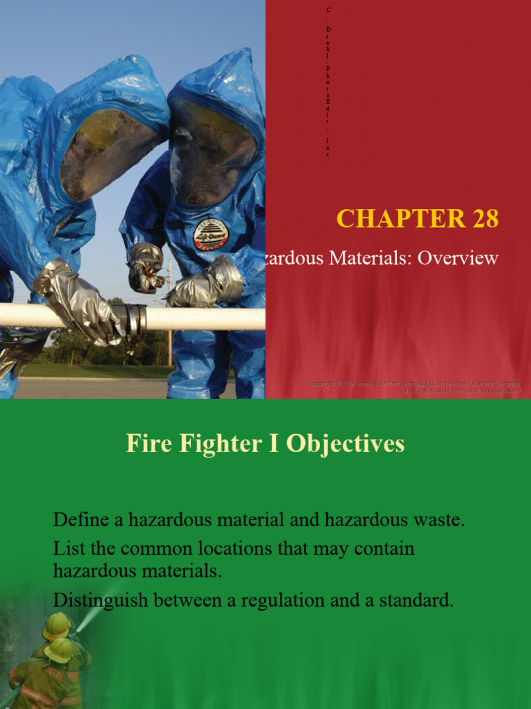 CH28 HazMat Overview | PDF | Dangerous Goods | Firefighter