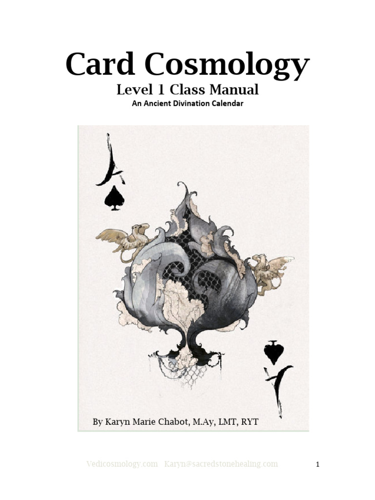 Card Cosmology Class Manual | PDF | Planets In Astrology | Planets