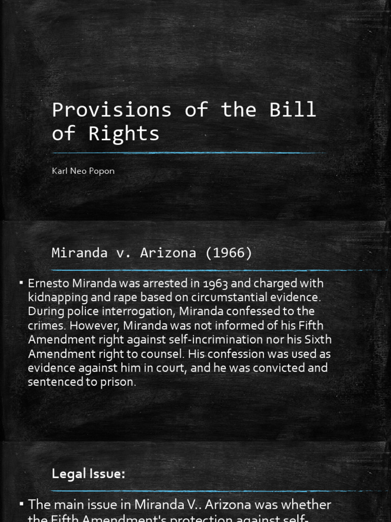 Presentation 31 | PDF | Miranda Warning | Fifth Amendment To The United ...